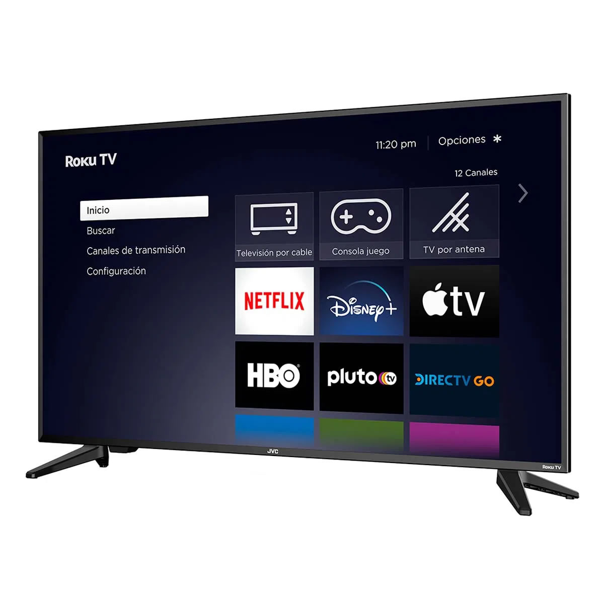 Pantalla LED De 32 Pulgadas JVC Roku TV SI32R - Negro