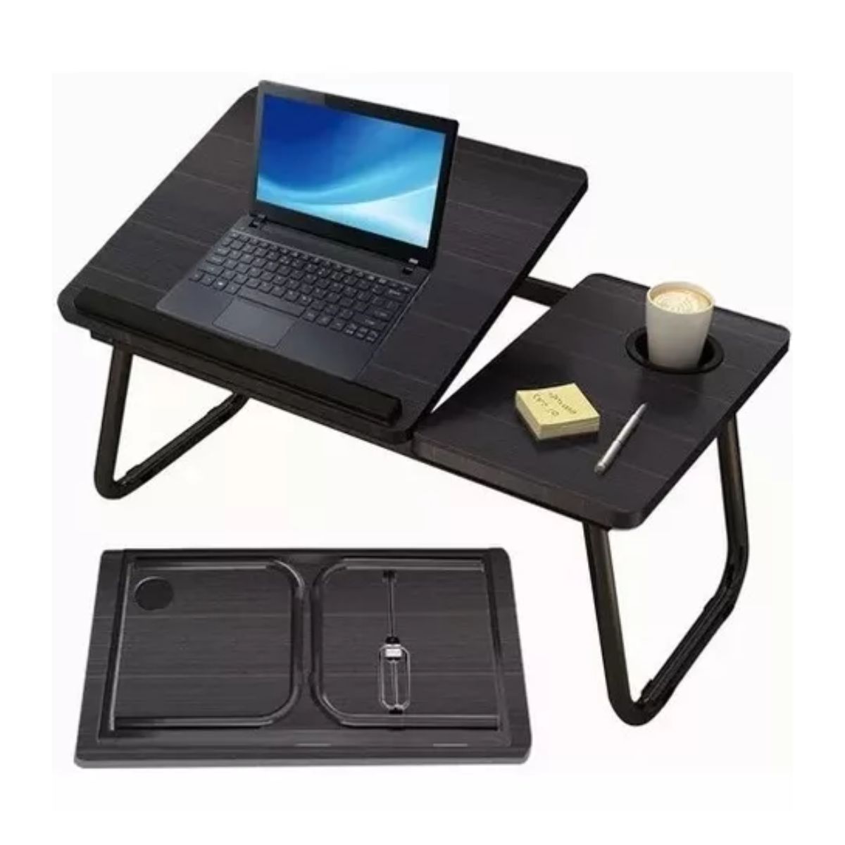 Soporte Cama Portátil Plegable Para Laptop Color Negro