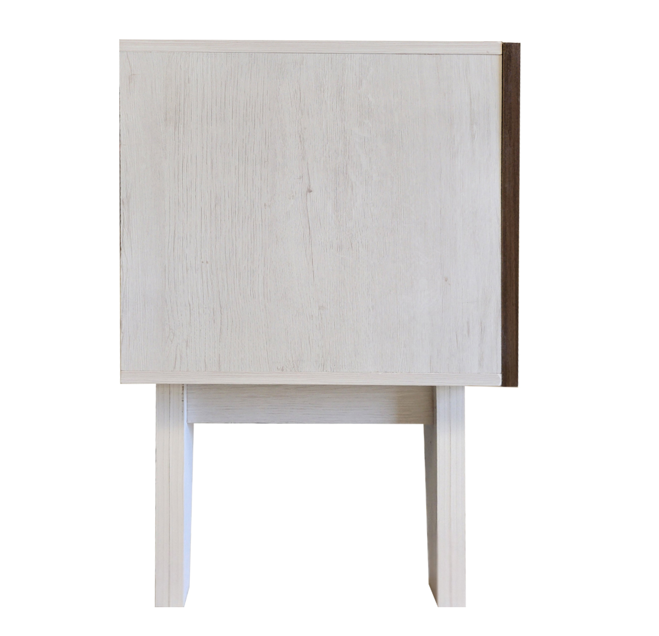 Mueble multiusos familia Raahe acabado nogal con nieve.