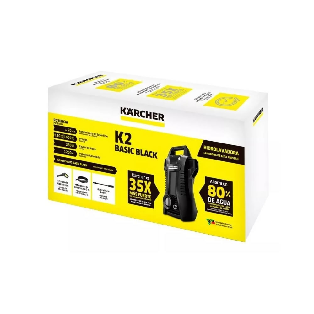 Hidrolavadora De Alta Presión Karcher K2 Basic Black SMS