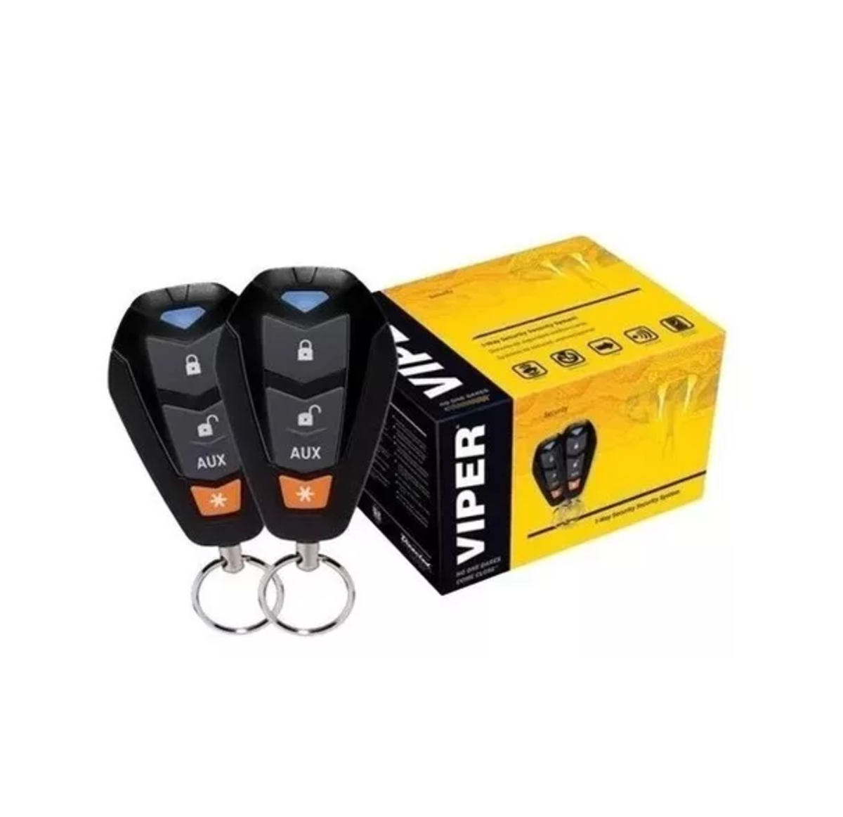 Alarma Automotriz Viper 3400v Con 2 Controles Sirena Sensor