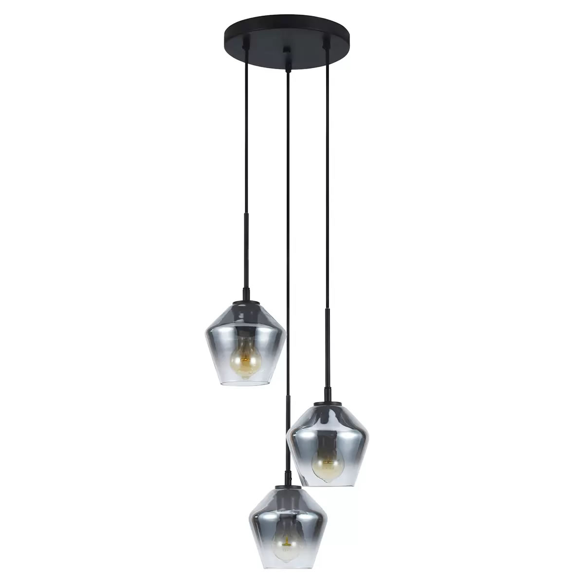 Lámpara Colgante LED Con 3 Focos Empire Lighting P8203M CST