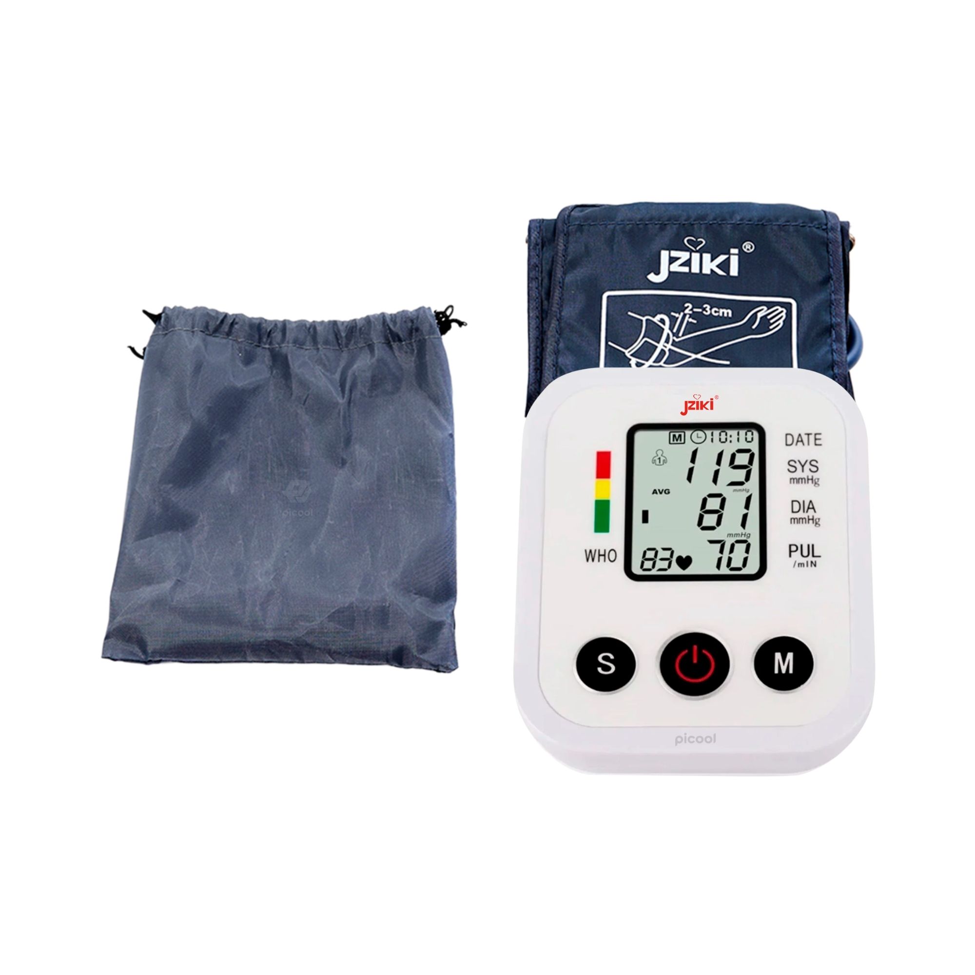 Monitor De Presión Arterial Brazo Con Voz Jziki Profesional