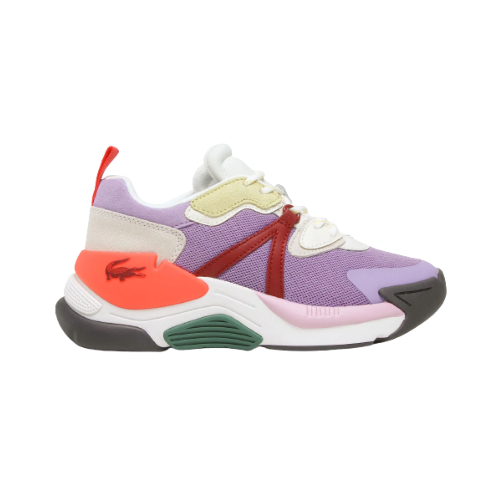 Tenis Lacoste LW2 Xtra 222 Morado con Colores Dama Originales 744SFA0050Z54