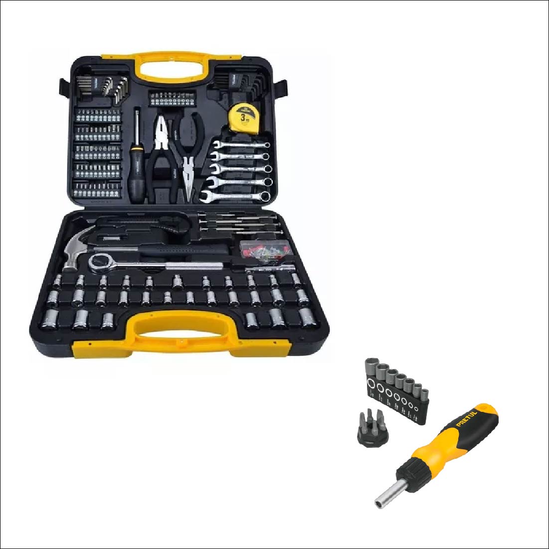 JUEGO DE HERRAMIENTAS 133 PZAS PRETUL