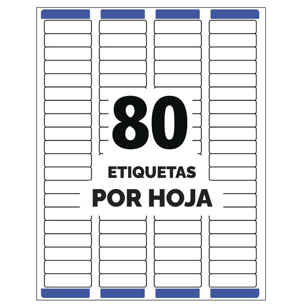 Etiquetas Traslucidas para impresoras Láser de 1,3 Cm X 4,5 Cm Avery ...