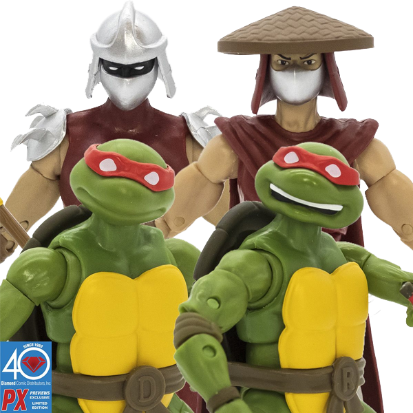 Bst Axn Eastman And Laird's Tmnt 4 Pack Px Limited Edition