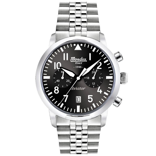 Reloj Mondia Italy - 1946 Aviator Cronógrafo - Caballero - Acero 316 L ...