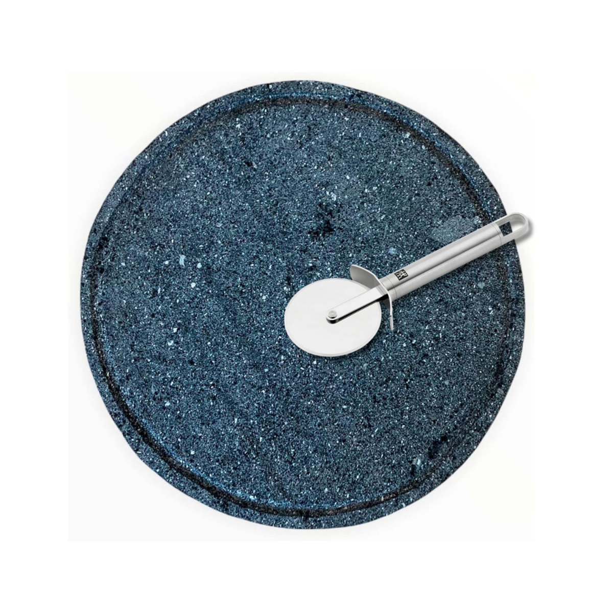 Comal De Piedra Volcánica Para Pizza Con Cortador