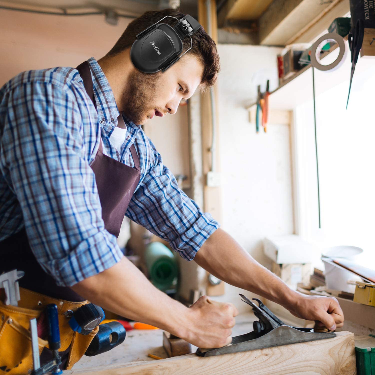 Orejeras de Seguridad con reducción de ruido, Protección Auditiva para ...
