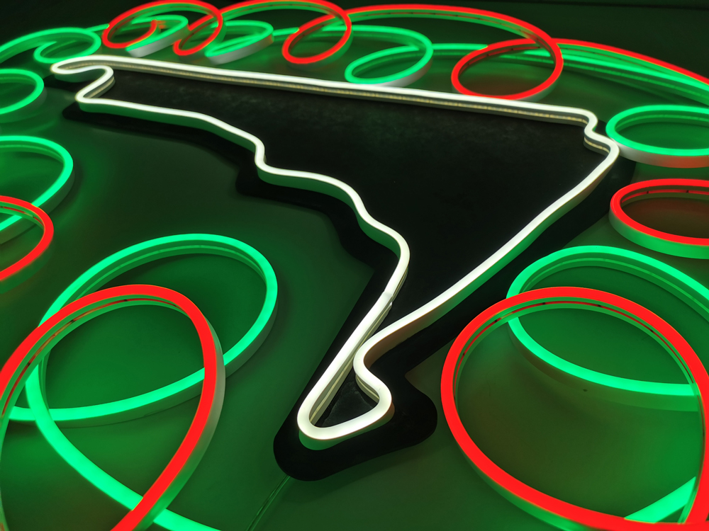 Letrero Neón F1 CIRCUITO AUTODROMO HERMANOS RODRÍGUEZ