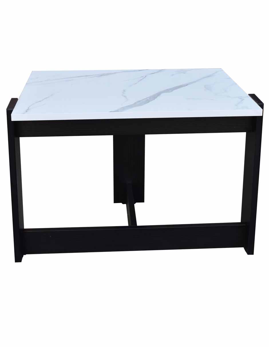 Mesa De Centro Rectangular Hogare Con Cubierta Tipo Mármol Diseño