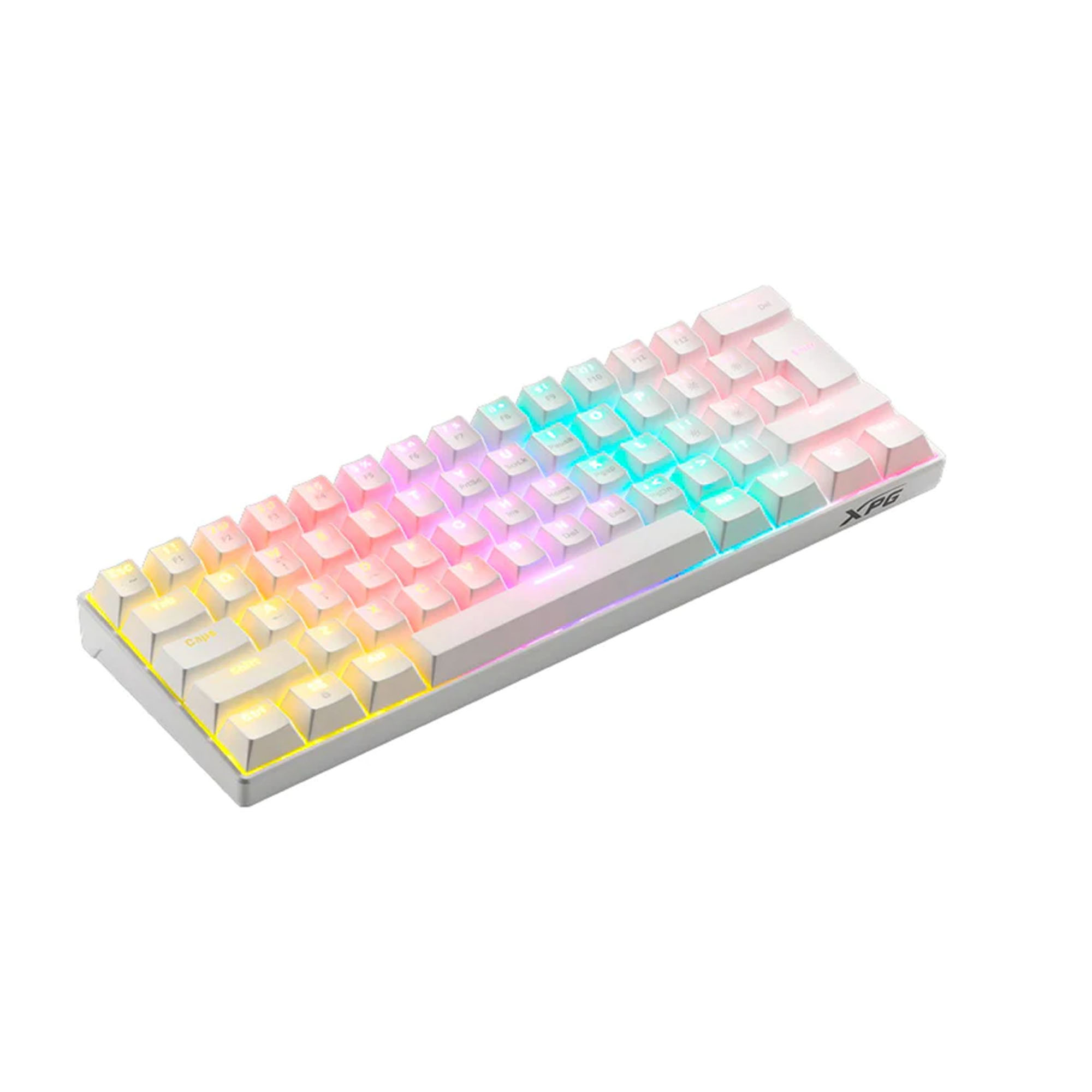 Teclado Gamer Xpg Summoner Mini SUMMONERMINI61RD-WHCES Rgb Blanco