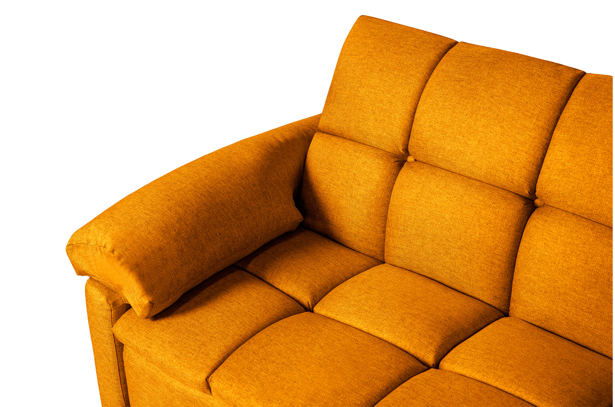 Sofá Cama Makora Tonic Mostaza Con Tecnología Beehive Airflex Foam