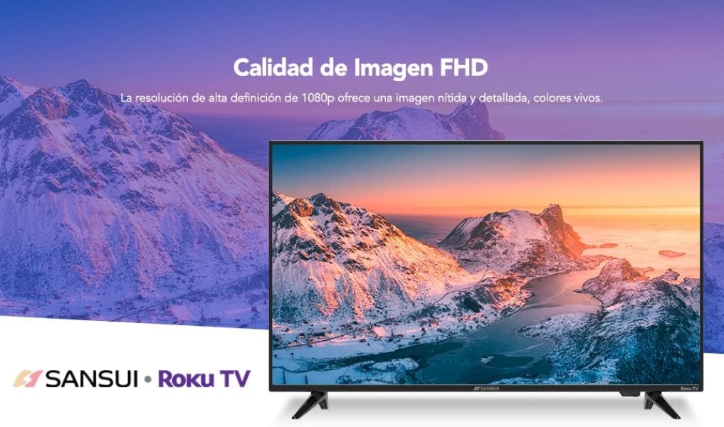Pantalla SANSUI 32" HD Roku TV DLED Widescreen