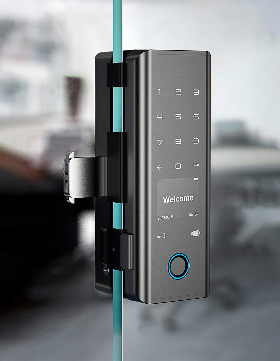 Chapa Cerradura Eléctrica Inteligente MAX BL2 GLASS