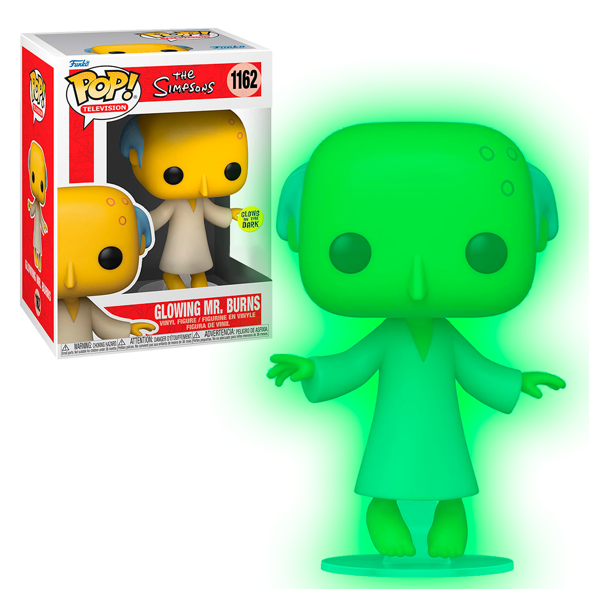 Funko Pop Mr Burns Glowing #1162 Glow The Simpson Serie Figura Orignal