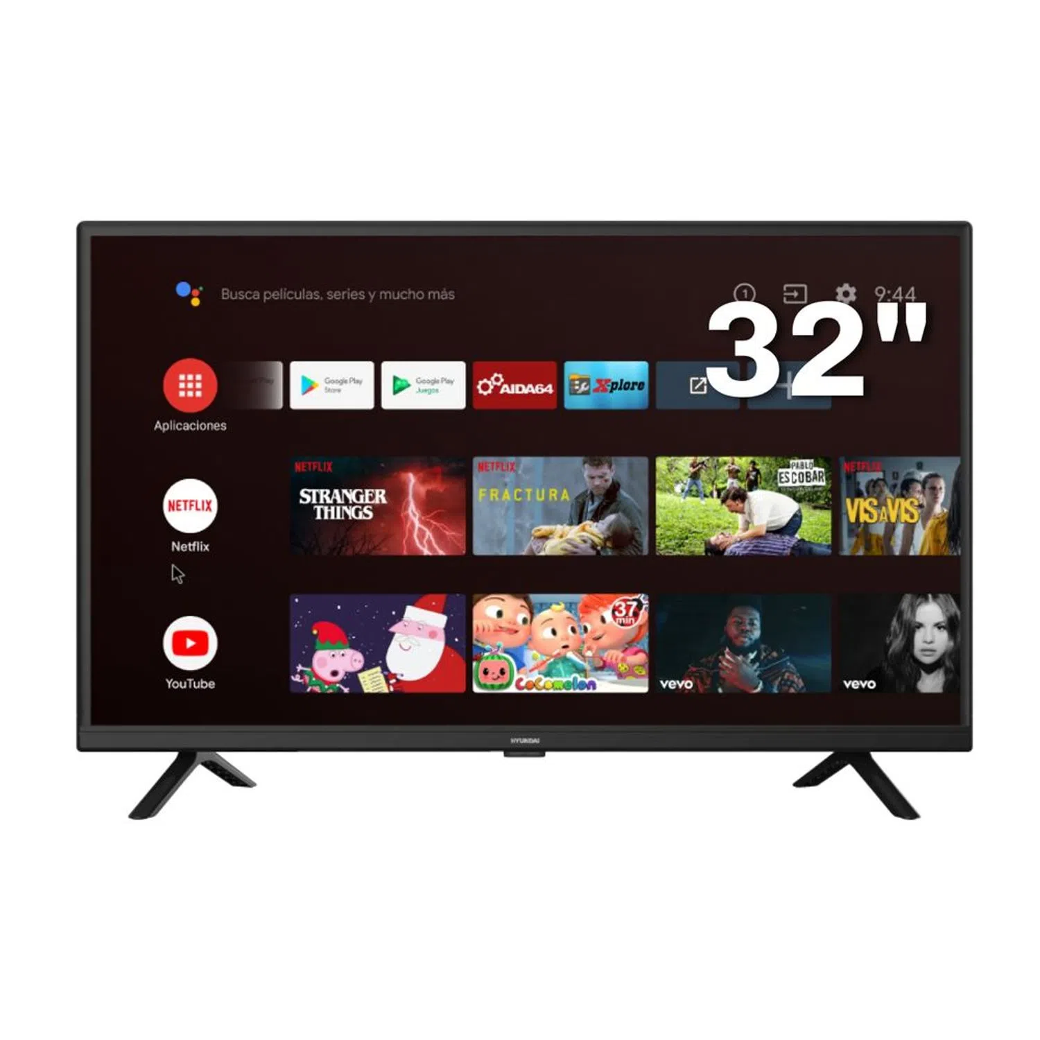 Pantalla Hyundai Hyled3251aim Smart Tv 32 Pulgadas Led Hdmi