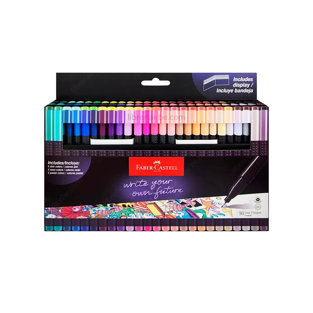 Marcadores Punta Fina 50 Piezas Faber Castell 679835 CST