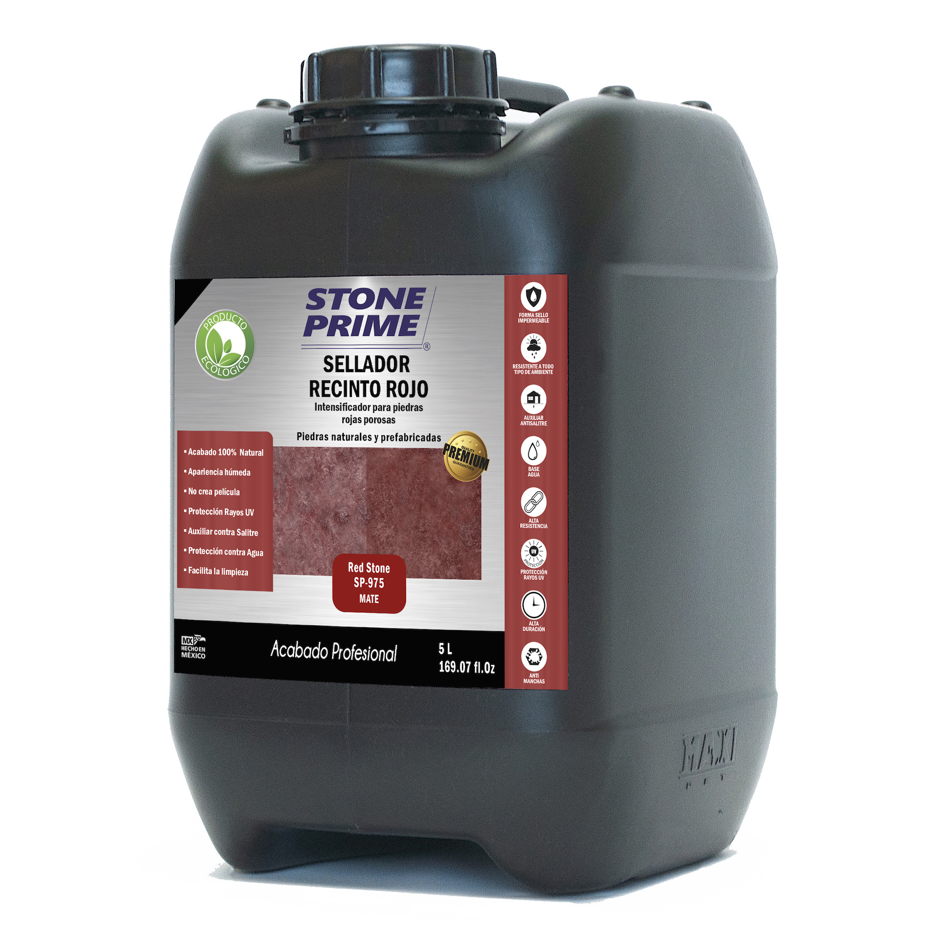 Sellador para piedra recinto rojo Stone Prime Acabado mojado 5 litros