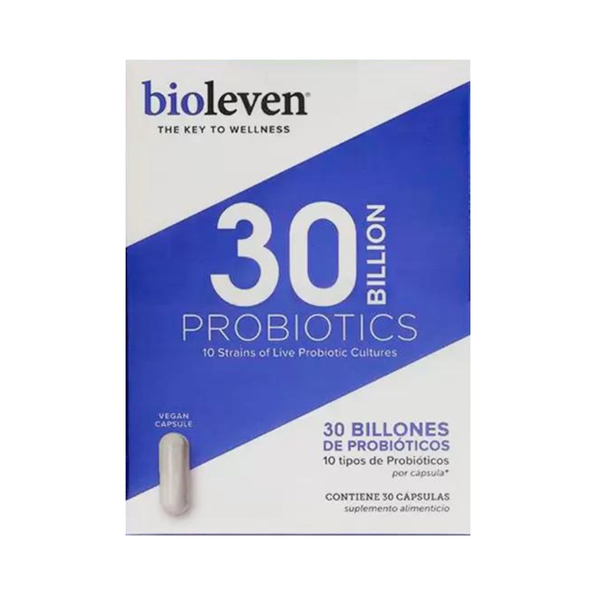 Probióticos 30 Billones Bioleven 30 Cápsulas