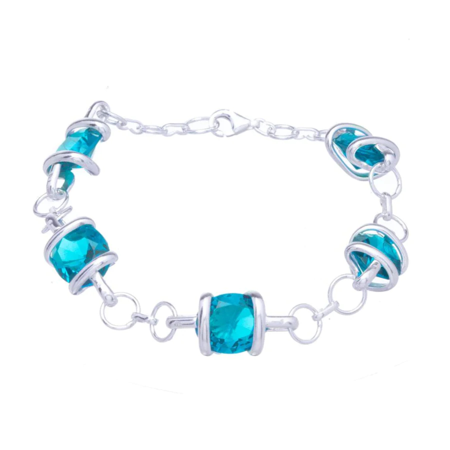 Pulsera de plata fina ley .925 con hermosas y elegantes zirconias ...