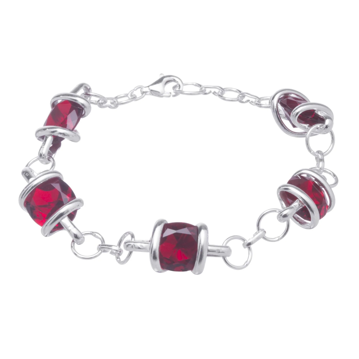 Pulsera de plata fina ley .925 con hermosas y elegantes zirconias ...