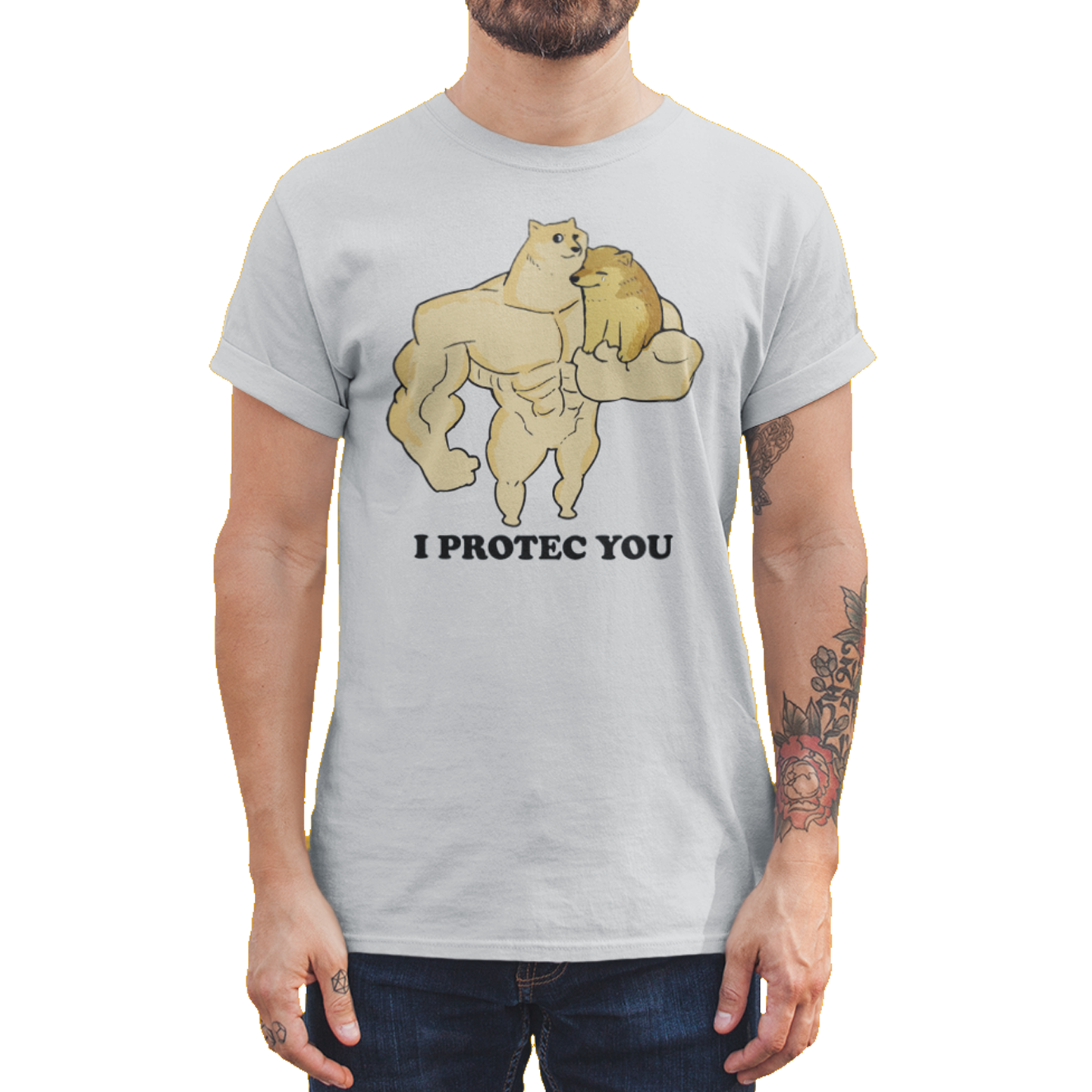 Playera Caballero y Dama Cheems Mamdo Meme