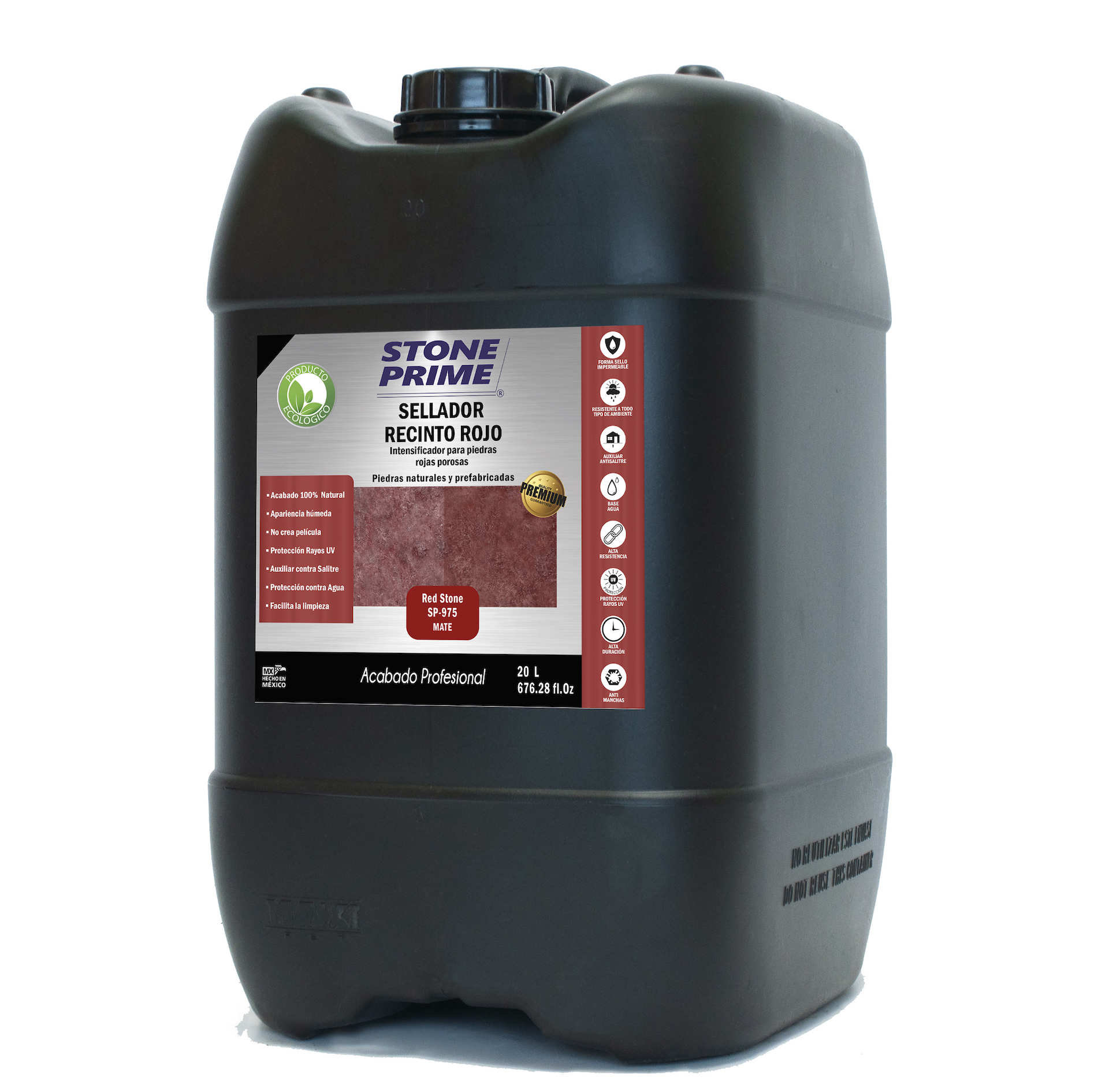 Sellador para piedra recinto rojo Stone Prime Acabado mojado 20 litros