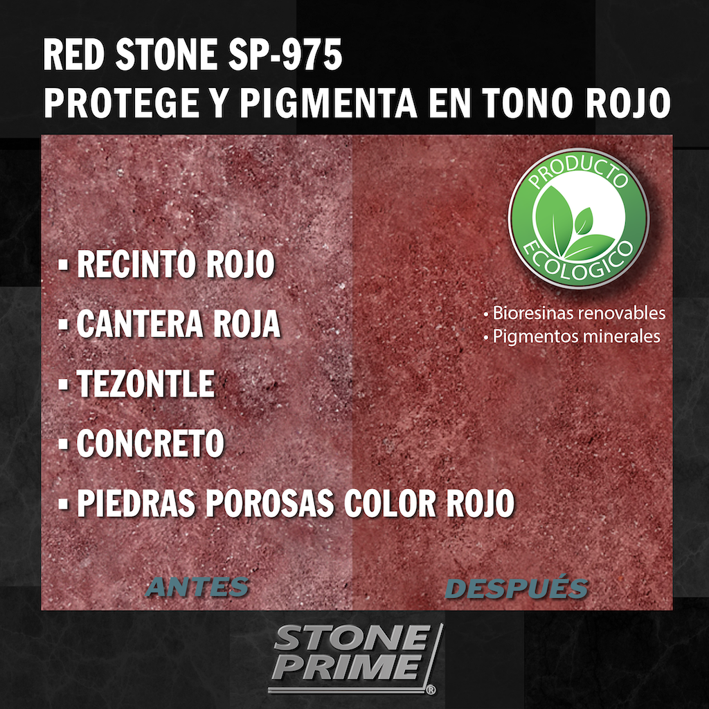 Sellador para piedra recinto rojo Stone Prime Acabado mojado 20 litros