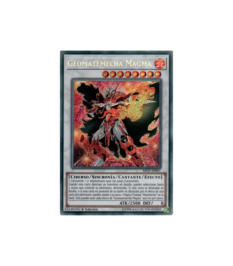 Yugioh Geomathmech Magma Secret Rare Español 1er Edición - Konami