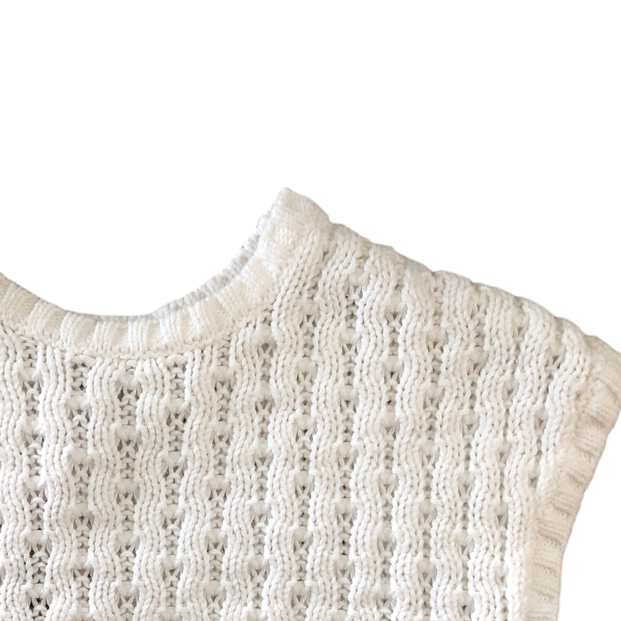 Poncho Tejido Color Blanco Para Bebé Niña Carters