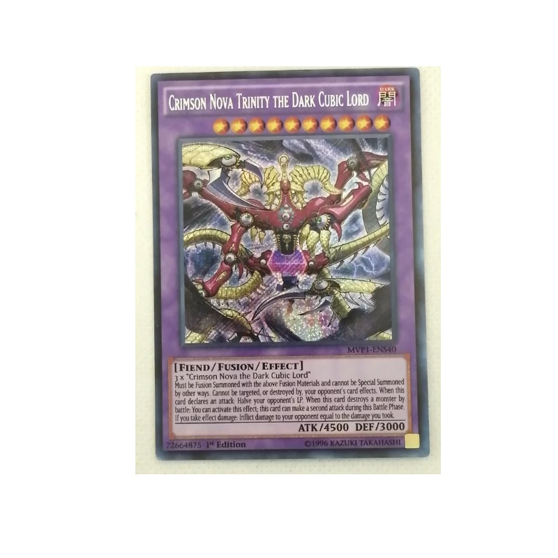Yugioh Crimson Nova Trinity the Dark Cubic Lord Secret Rare 1st Edition ...