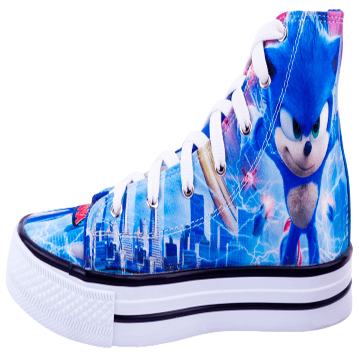 Tenis Bota Niño Sonic The Hedgehog Juego Casuales 890-2-ars