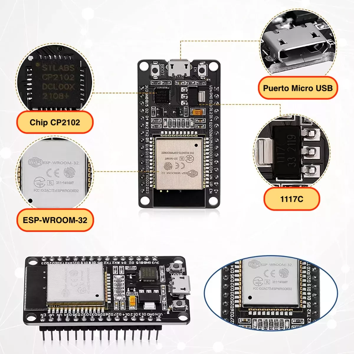 Esp32 @ 240 Mhz, Con Wifi, Bluetooth Y Ble