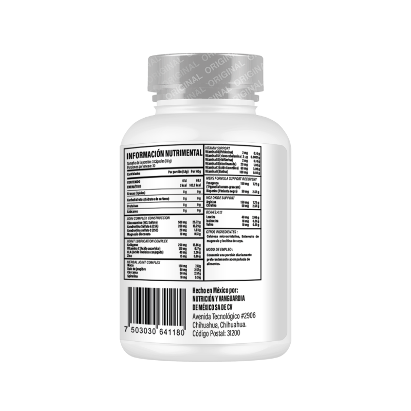 Testrol Flex Glucosamina + Msn Complex 90 Capsulas