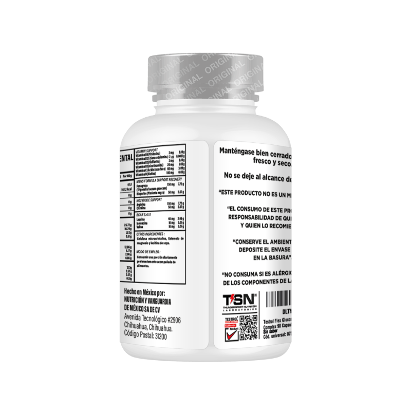 Testrol Flex Glucosamina + Msn Complex 90 Capsulas