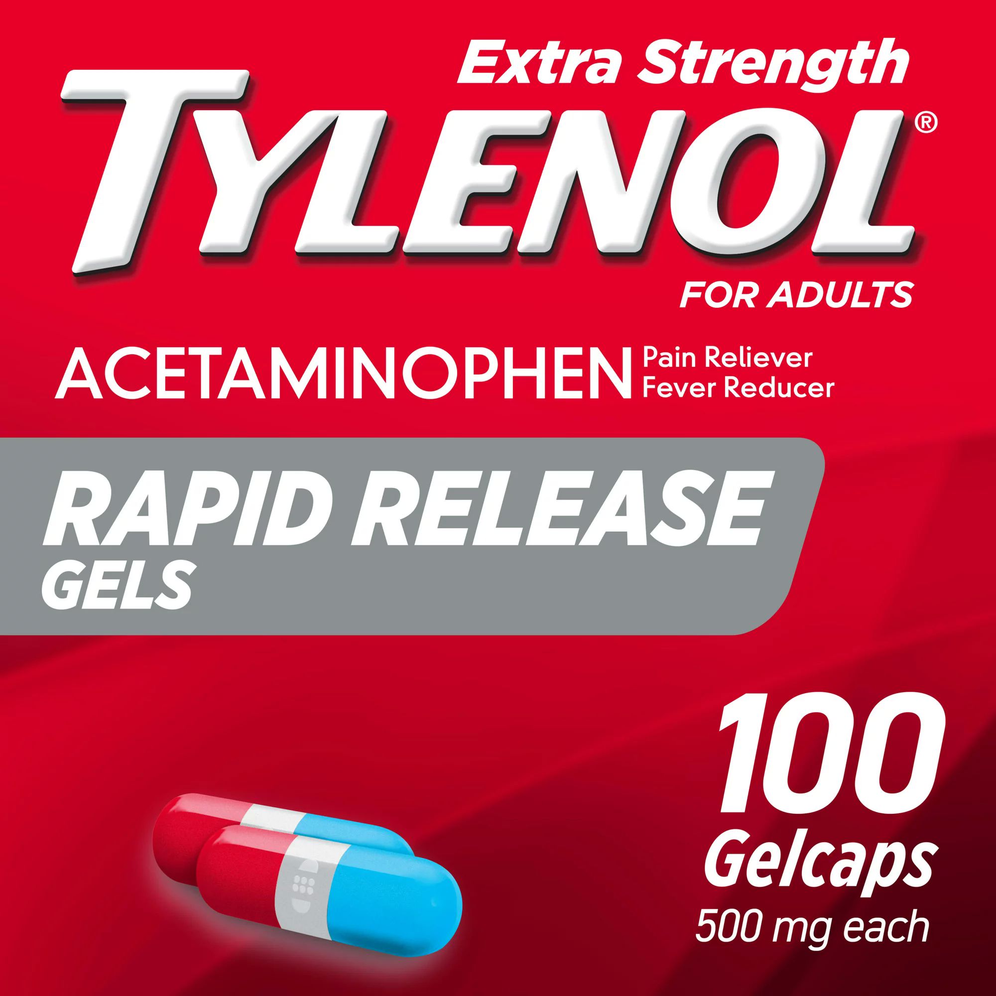 TAYLENOL- RAPIDO ALIVIO/ 100 CAPSULAS