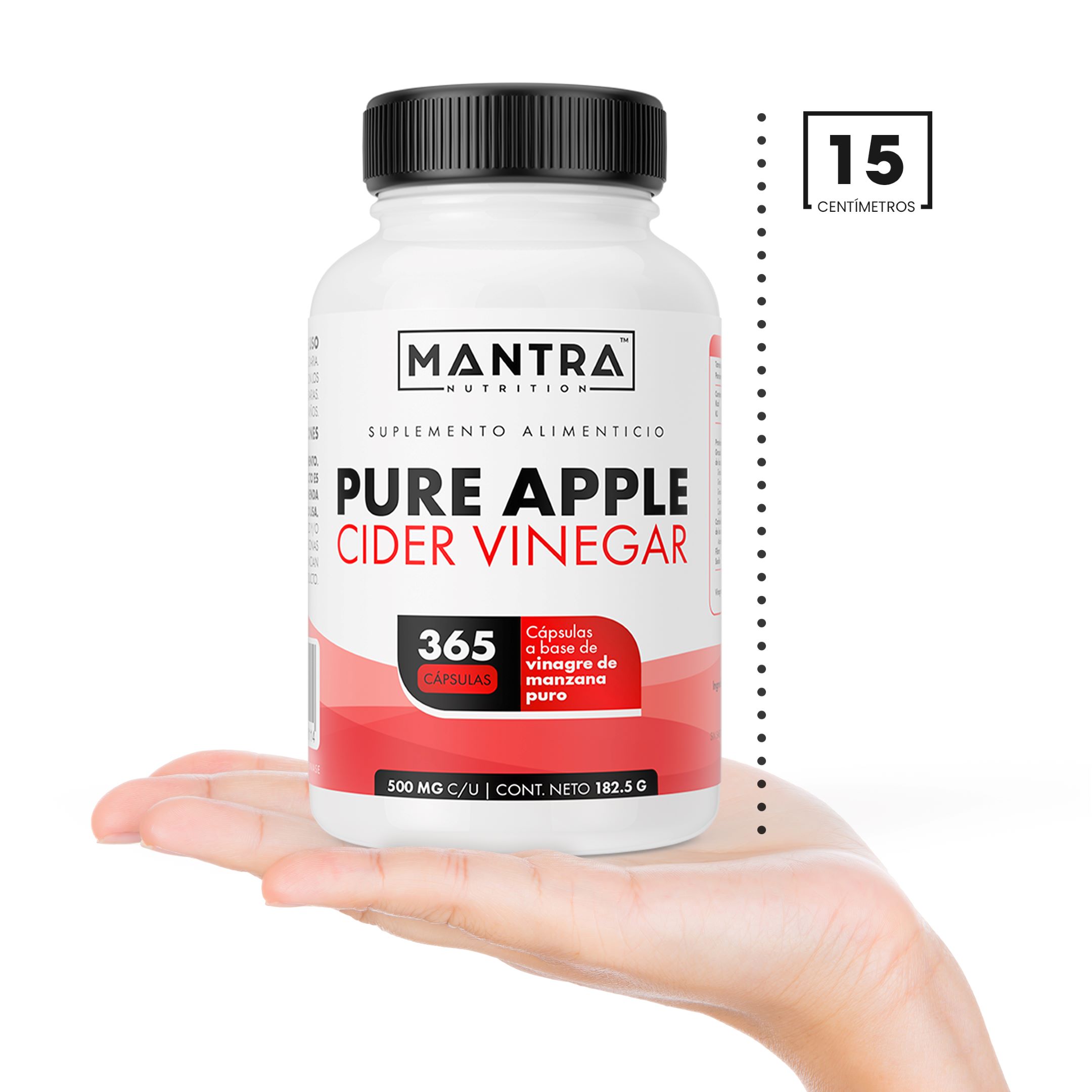 Vitaminas Mantra Nutrition de Vinagre de Manzana 365 Cápsulas