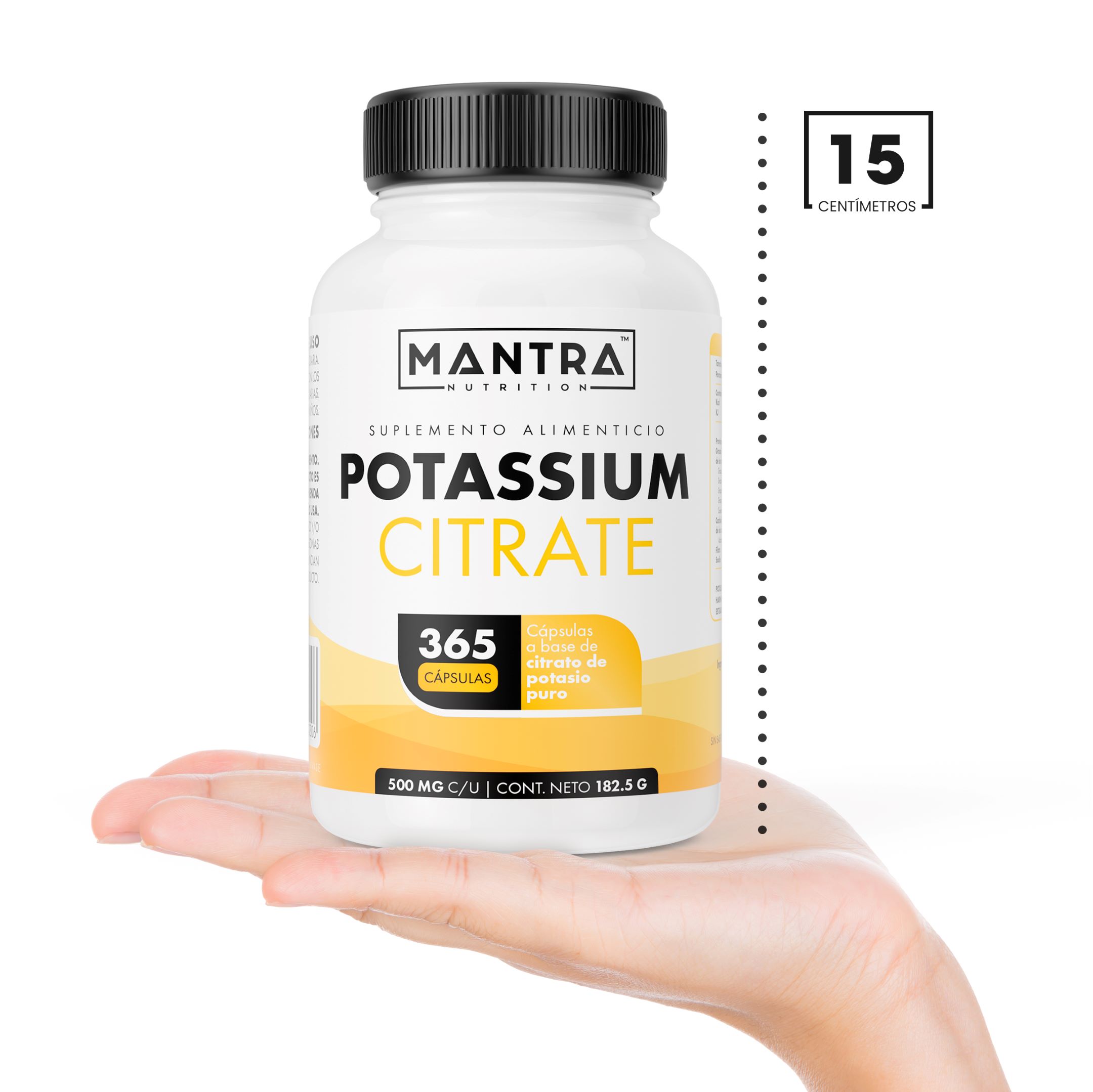 Vitaminas Mantra Nutrition Citrato de Potasio 365 Cápsulas Con Citrato ...