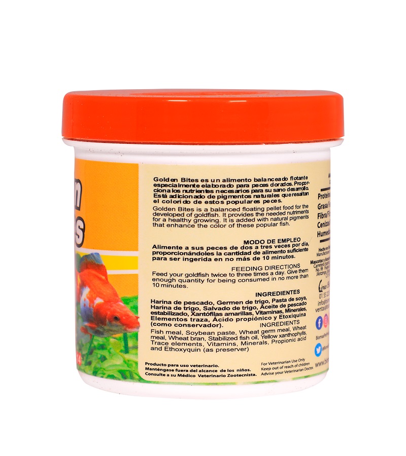 Golden Bites Alimento en pellet para Gold Fish 50g - Biomaa