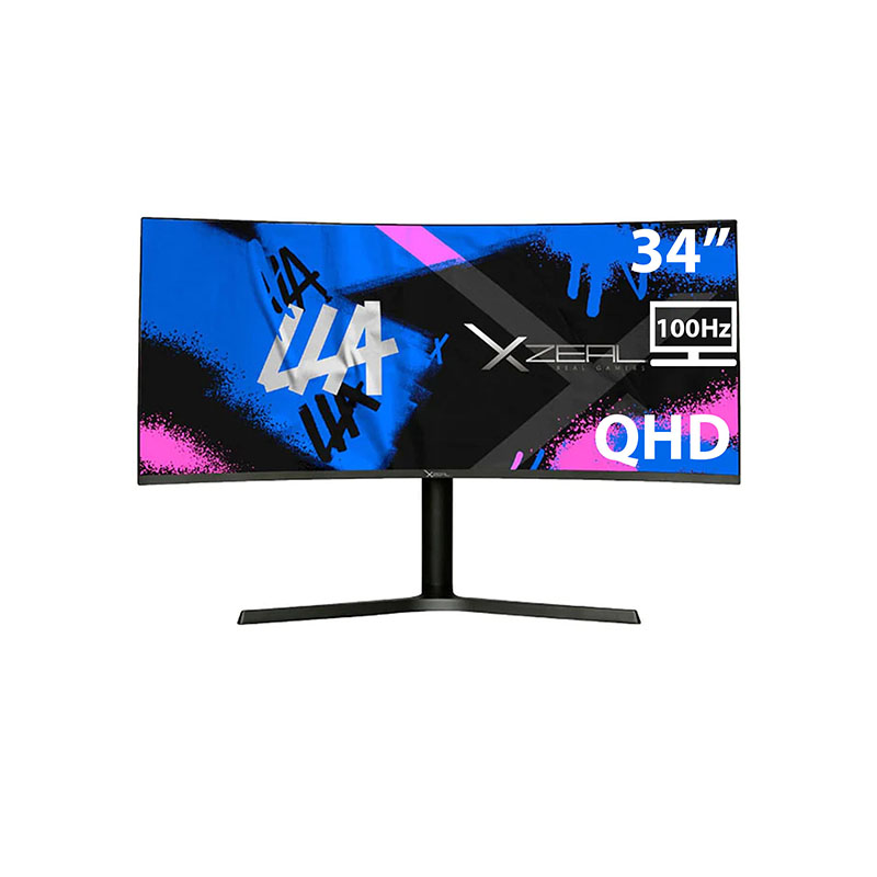 Monitor Gamer Curvo XZEAL XZ-6010 LED 34" Quad HD FreeSync 100Hz HDMI Negro