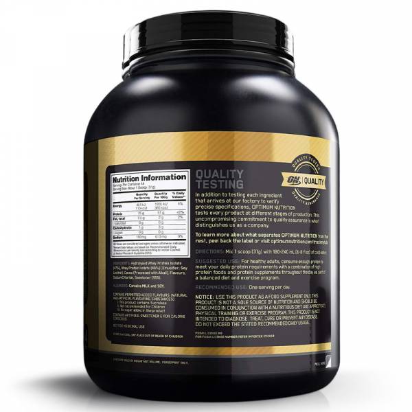 Isolate Gold Standar 5lb (76 serv) sabor chocolate