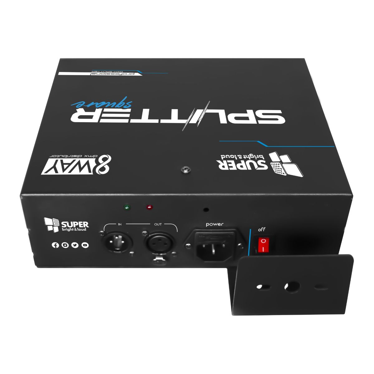 Splitter SUPER BRIGHT DMX Square 1 entrada 8 salidas