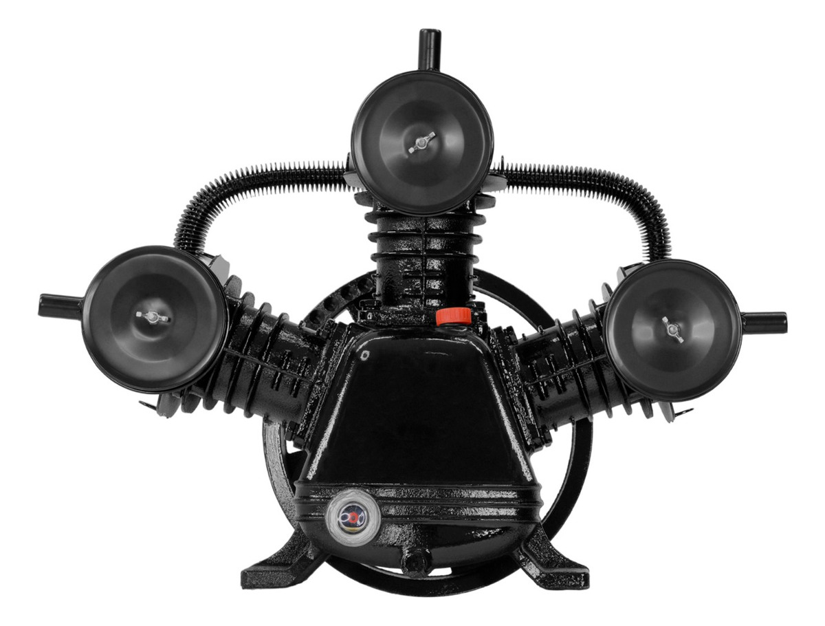 Cabezal Para Compresor 4hp 3 Cilindros En W 115 Psi 1050 Rpm