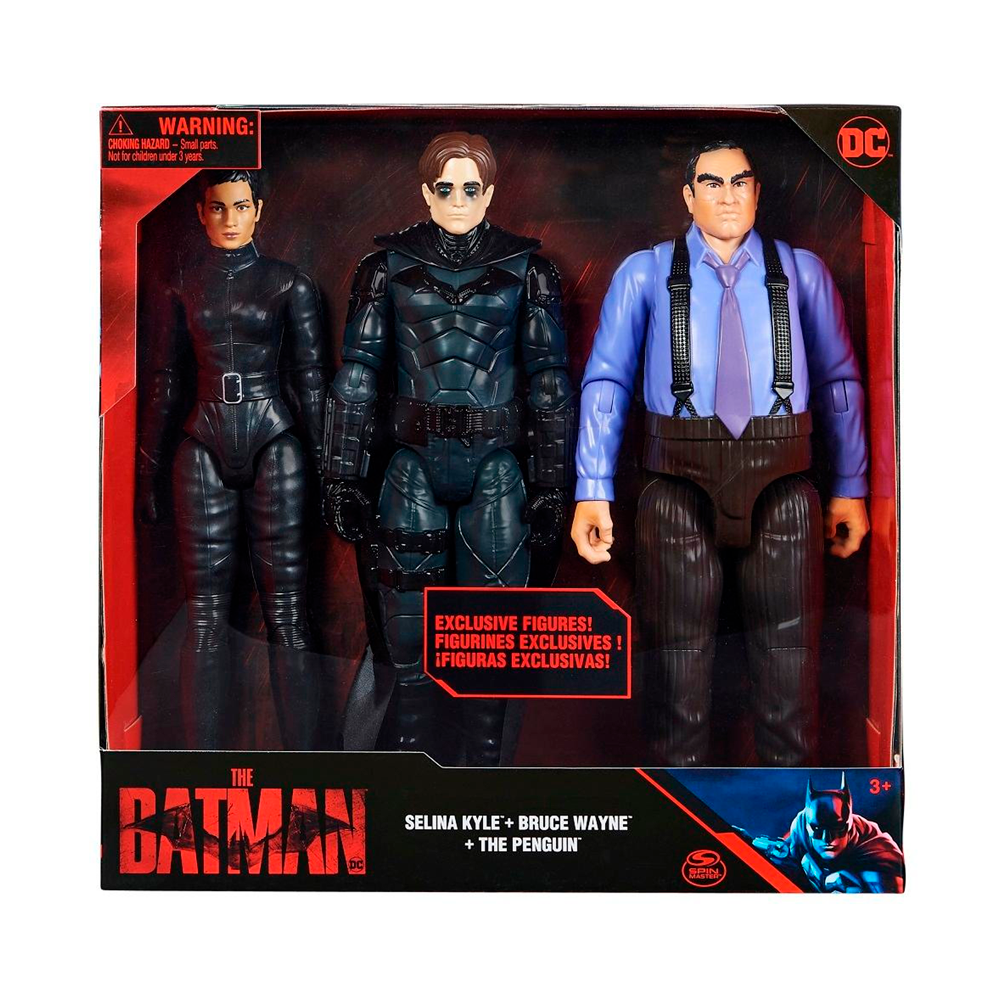 Set de Figuras de Accion 6064620 Selina Kyle, Bruce Wayne y The Penguin