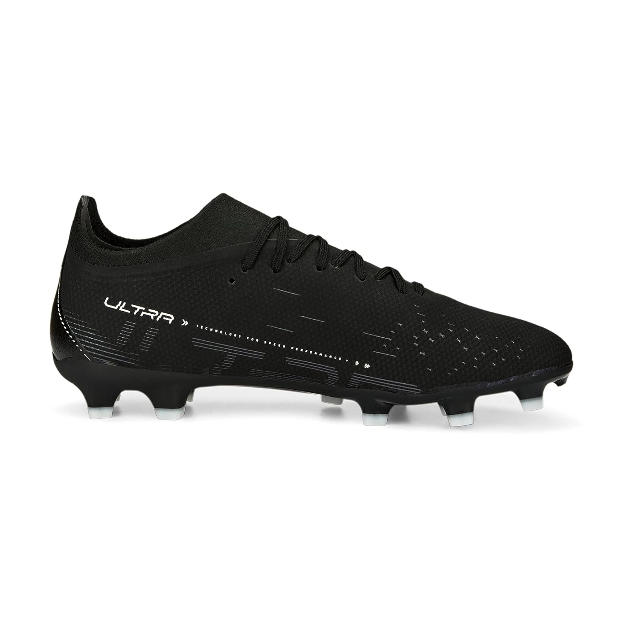 Tacos Tachones Puma Ultra Match FG AG Negro con Blanco Hombre ...