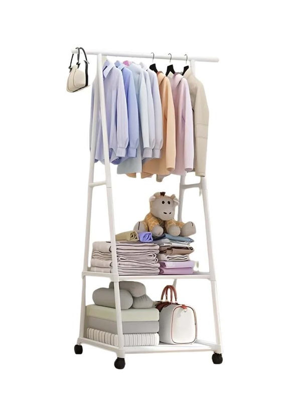 Rack triangular con llantas