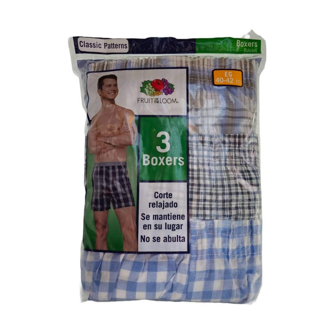 Boxer Caballero 3 Pack Modelo 535M Fruit Of The Loom