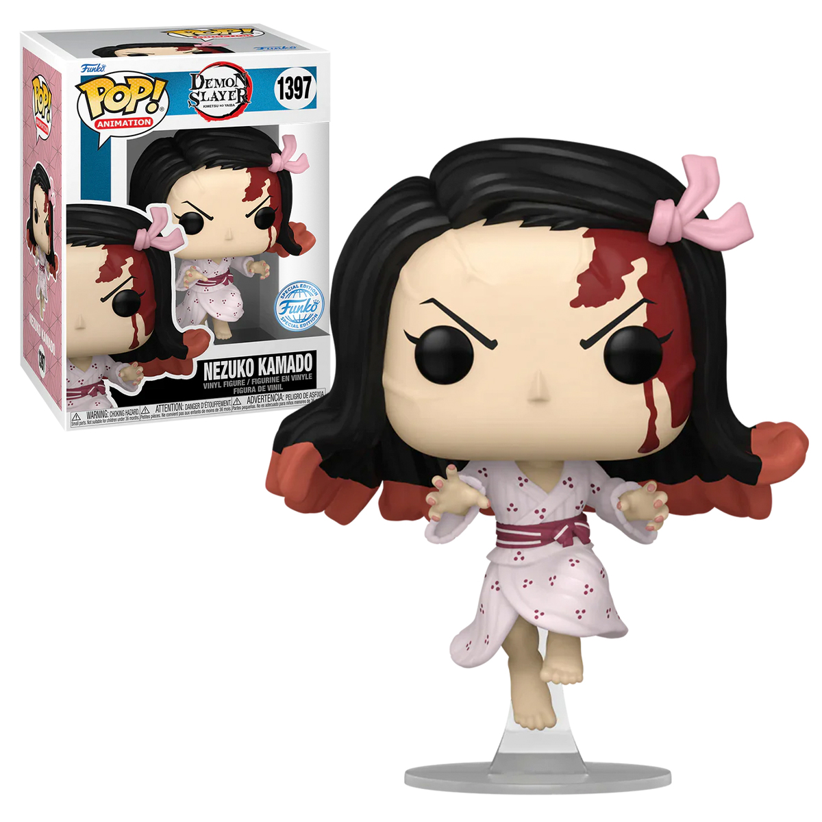 Funko Pop Nezuko Kamado Saltando #1397 Demon Slayer Anime Manga Figura ...